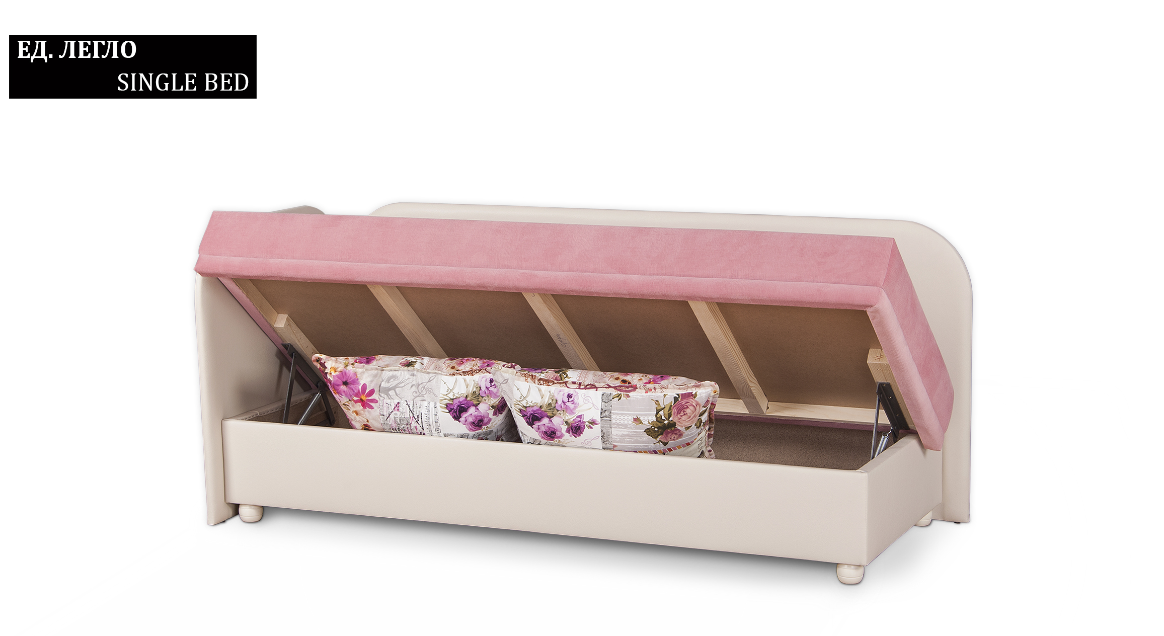 A single bed & backboard - Upholstered beds, by Rudi-An